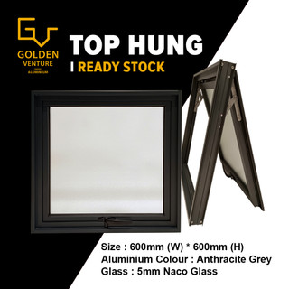 GV Aluminium 3 Color Top Hung Window 5mm Naco Clear Glass / Top Hung ...