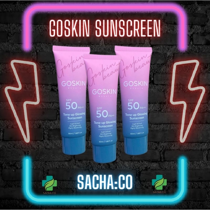 ⚡️ORIGINAL⚡️ GOSKIN BEAUTY SUNSCREEN SPF50 GO SKIN | Shopee Malaysia