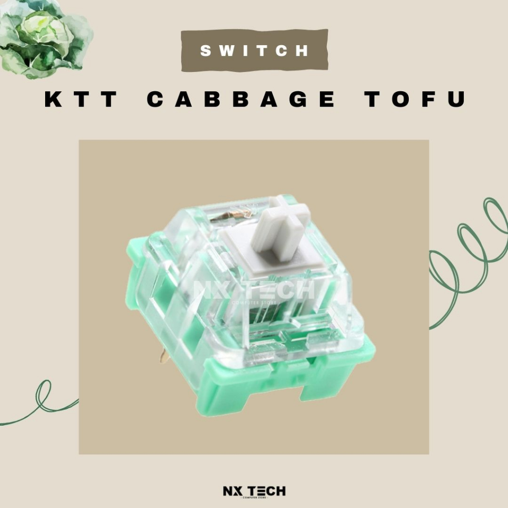 KTT Cabbage Tofu 3 pin Linear Switch for mechanical keyboard | Shopee ...