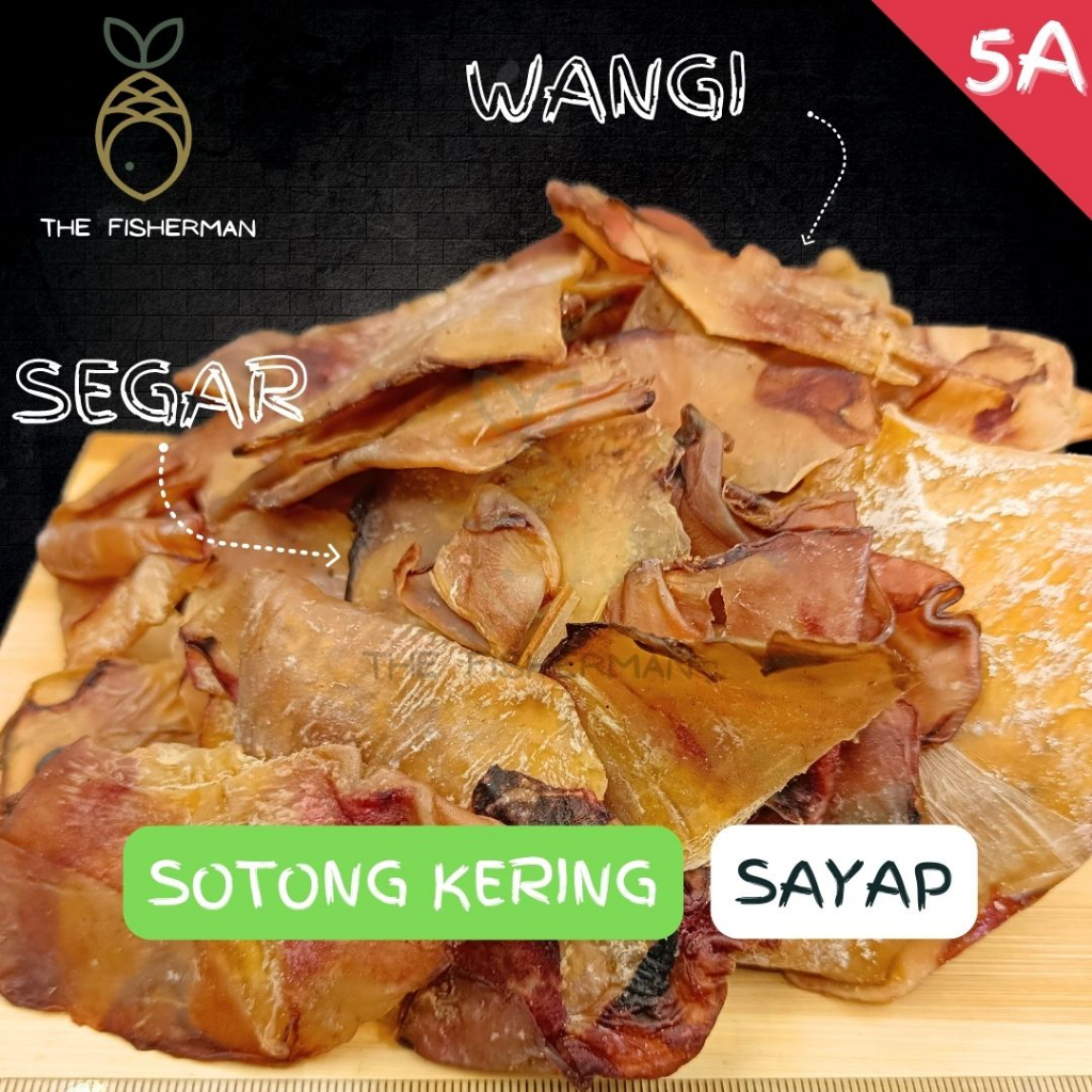 🐙 Sayap Sotong Kering 1kg Sotong Sayap Dried Squid Dry Squid Sotong ...