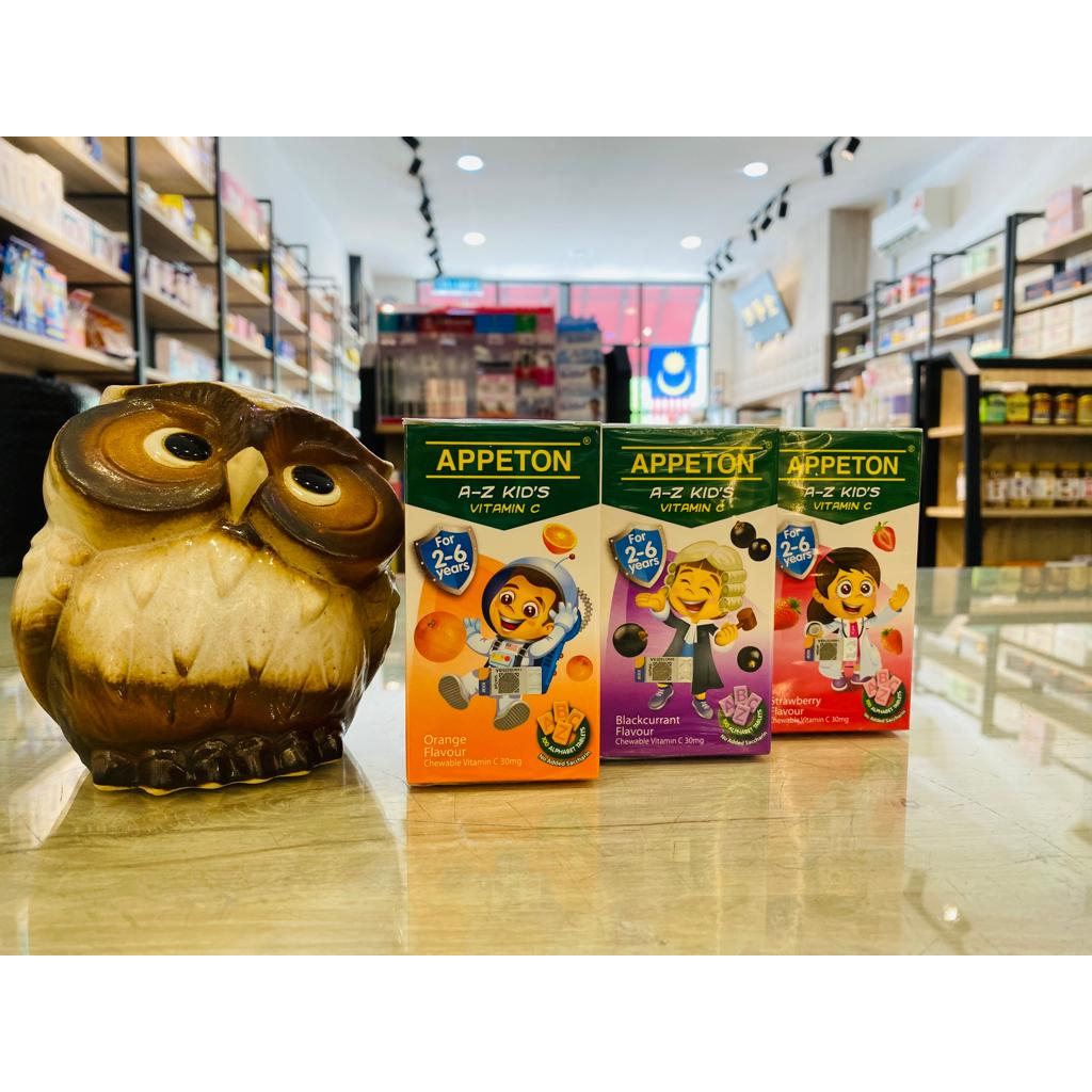 APPETON A-Z KID'S CHEWABLE VITAMIN C 30MG TABLETS (2-6 YEARS) | Shopee ...