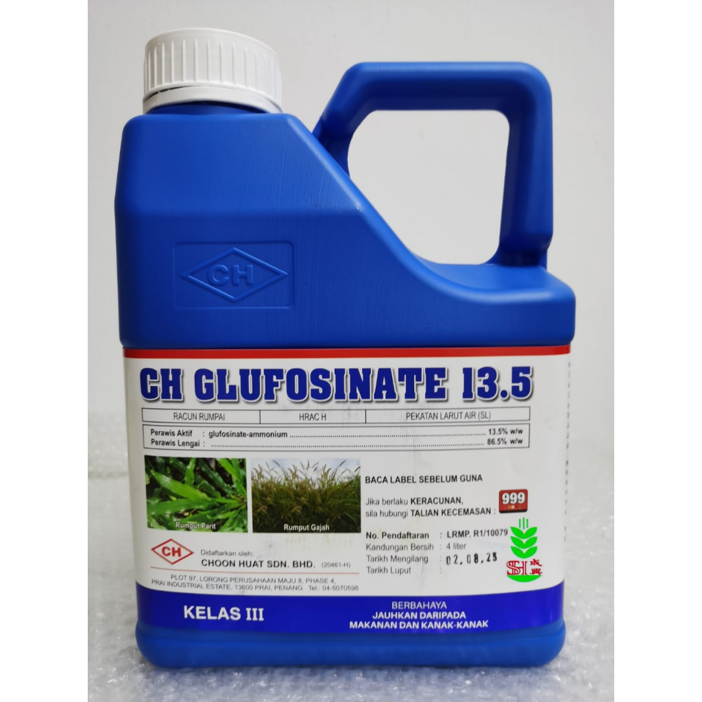 4L CH Glufosinate 13.5 / Glufosinate Ammonium 13.5/ Basta 15/Kenbast 15 ...