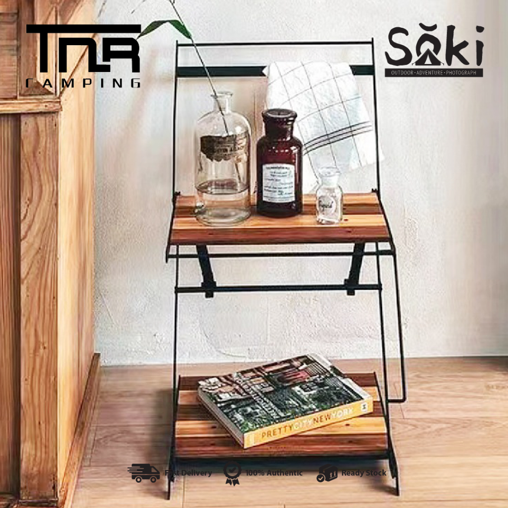 𝗧𝗡𝗥 𝟮 𝗟𝗔𝗬𝗘𝗥 𝗪𝗢𝗢𝗗𝗘𝗡 𝗥𝗔𝗖𝗞 / SOLID WOOD | Shopee Malaysia