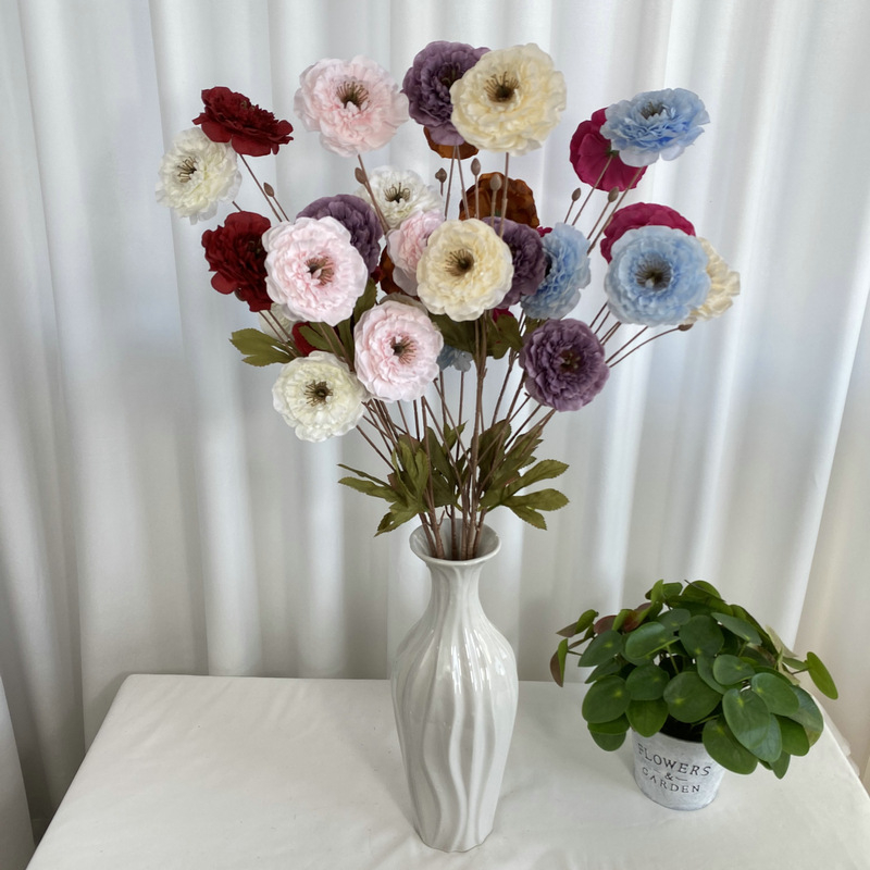 4 Heads Dew Lotus Flower Wedding Home Decor | Bunga Pelamin Murah ...