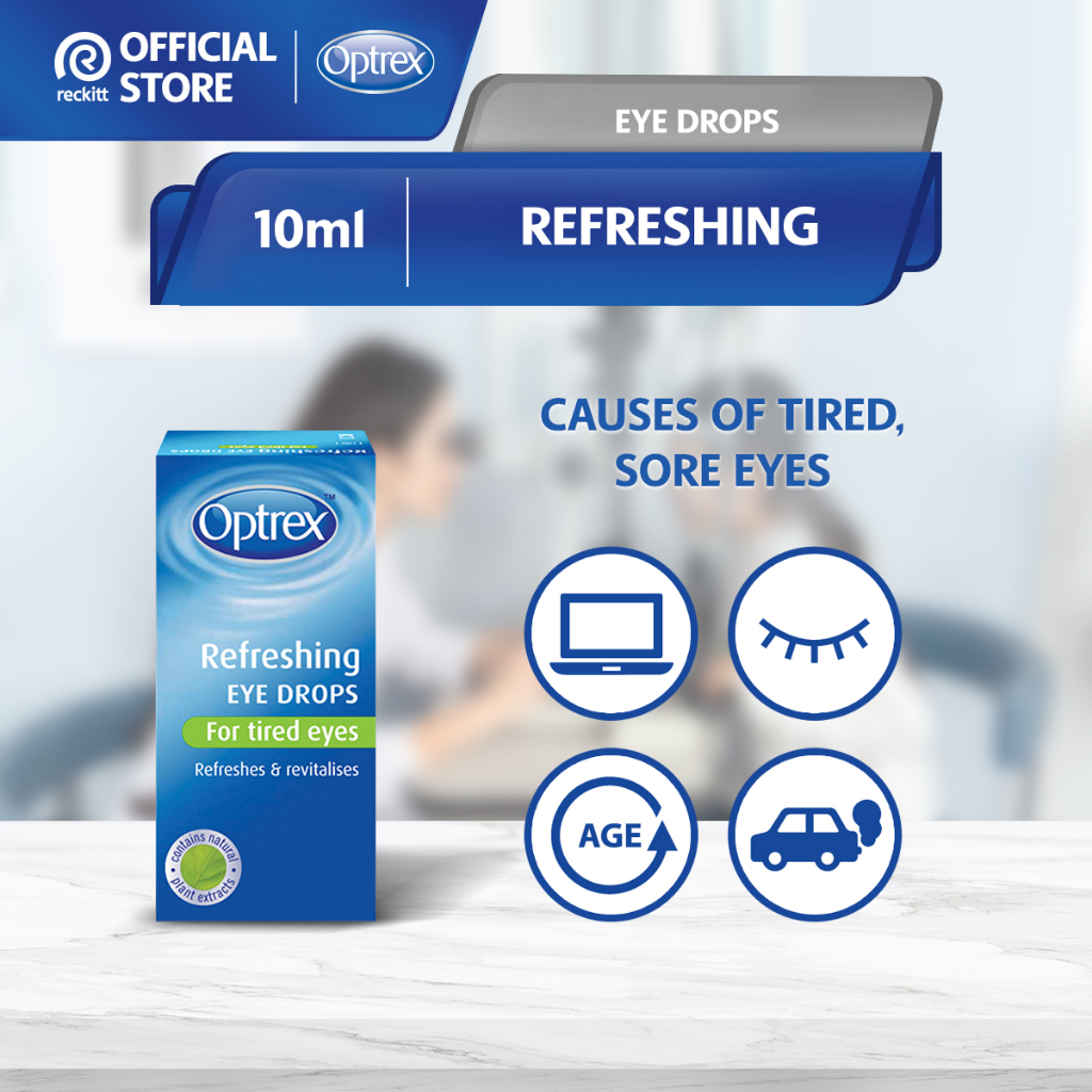 Optrex Refreshing Eye Drops For Tired & Dry Eyes (10ml) | Shopee Malaysia