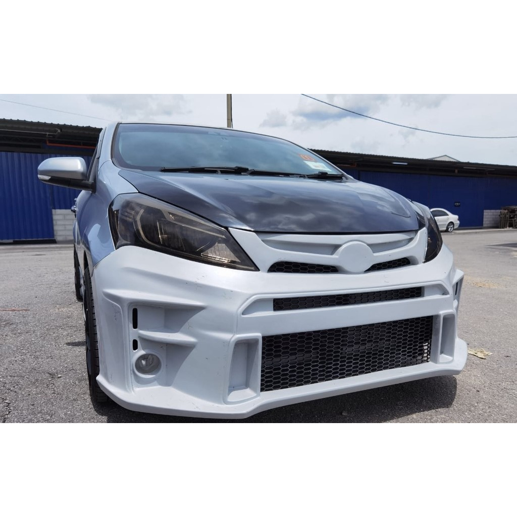 Perodua Myvi 3rd Generation 2018 GR Front Bumper Fiber Body Kit Ready ...