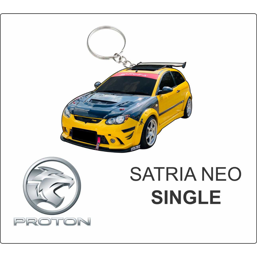 proton satria neo yellow keychain 2d satria kuning | Shopee Malaysia