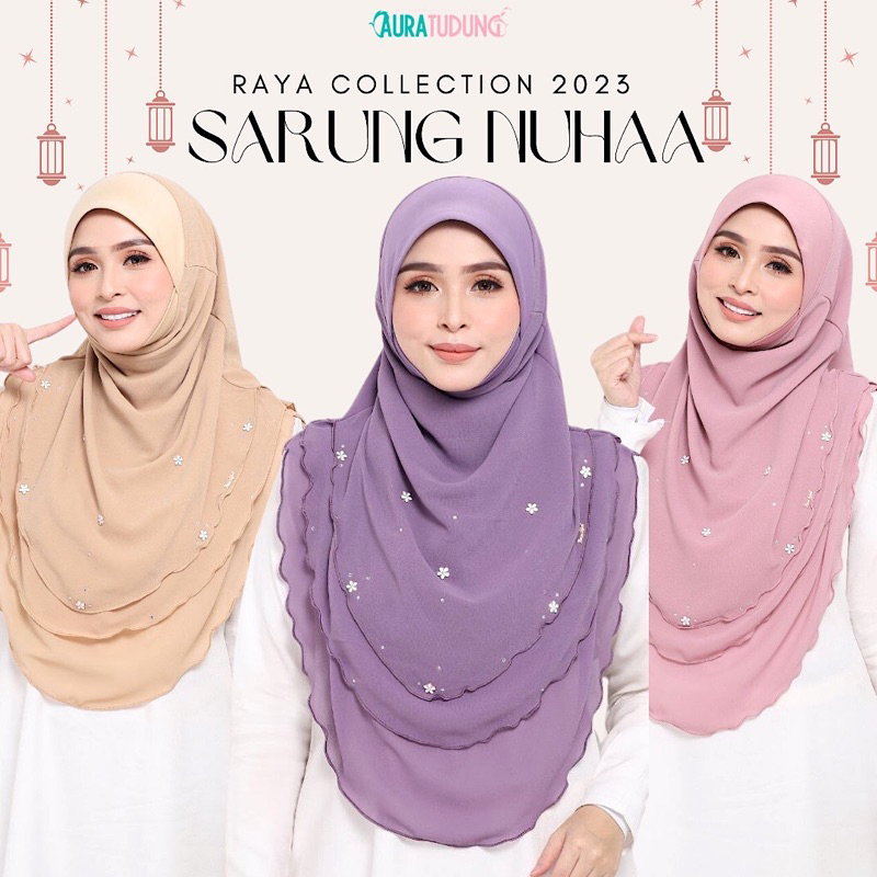 𝗣𝗢𝗦𝗧 𝗧𝗢𝗗𝗔𝗬 Size L XL 2XL Tudung Sarung Nuhaa 3 Layer Tudung Sarung ...
