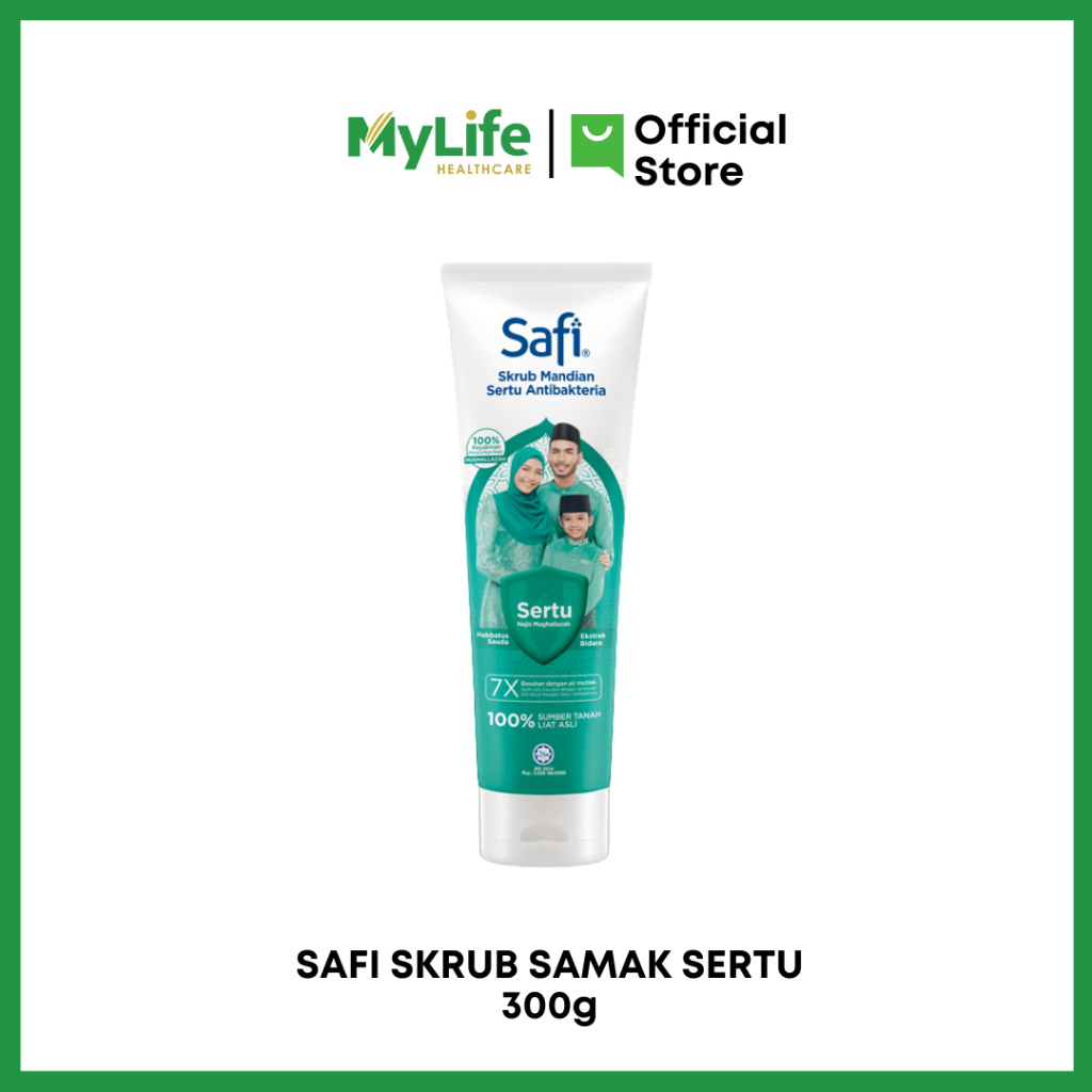 SAFI SKRUB MANDIAN SAMAK SERTU ANTIBAKTERIA 300G | Shopee Malaysia