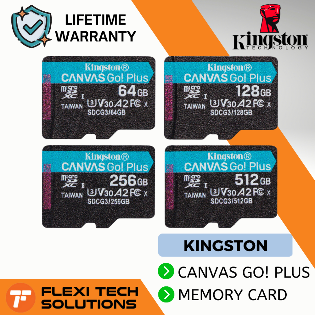 Flexi Tech KINGSTON Canvas Go! Plus microSD Memory Card Up to 512GB | Shopee Malaysia