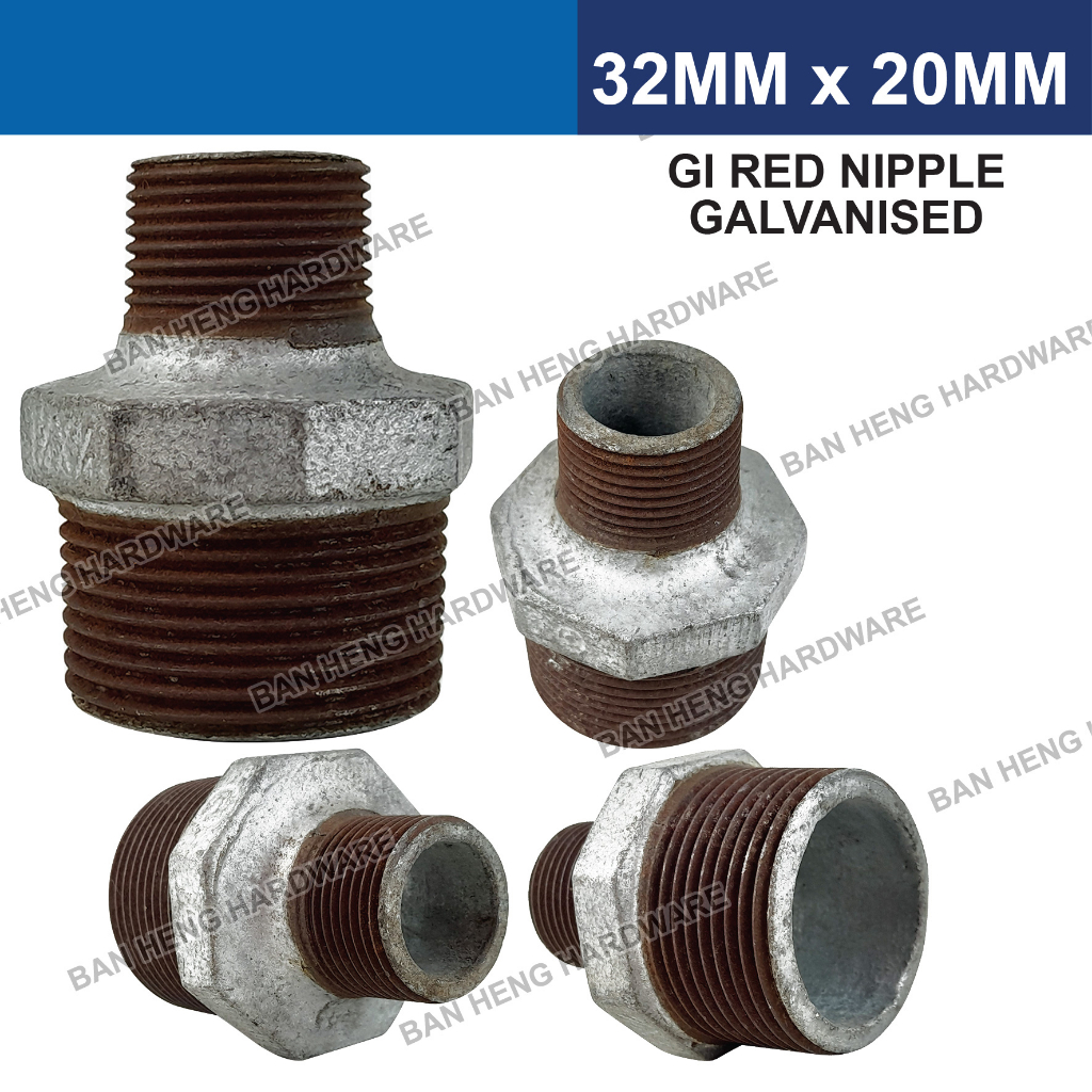GI FITTING | GALVANIZED PAIP AIR FITTING | REDUCING NIPPLE | Shopee ...