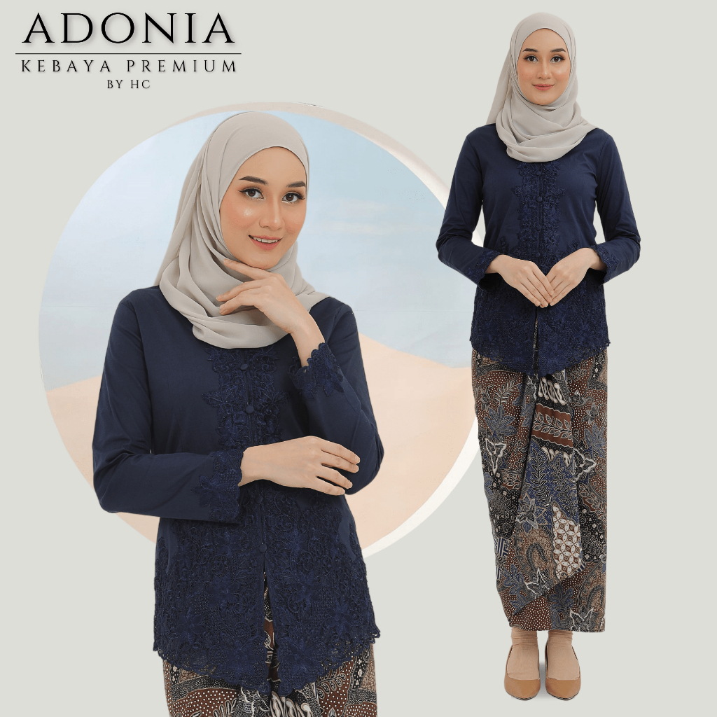 [SET] Kebaya Sulam Plain (Mini) - Lily 2.0 with Batik Pario | Shopee ...