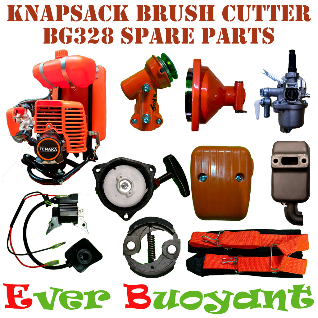 BG328 KNAPSACK ENGINE BRUSH CUTTER SPARE PARTS \ ALAT GANTI MESIN ...
