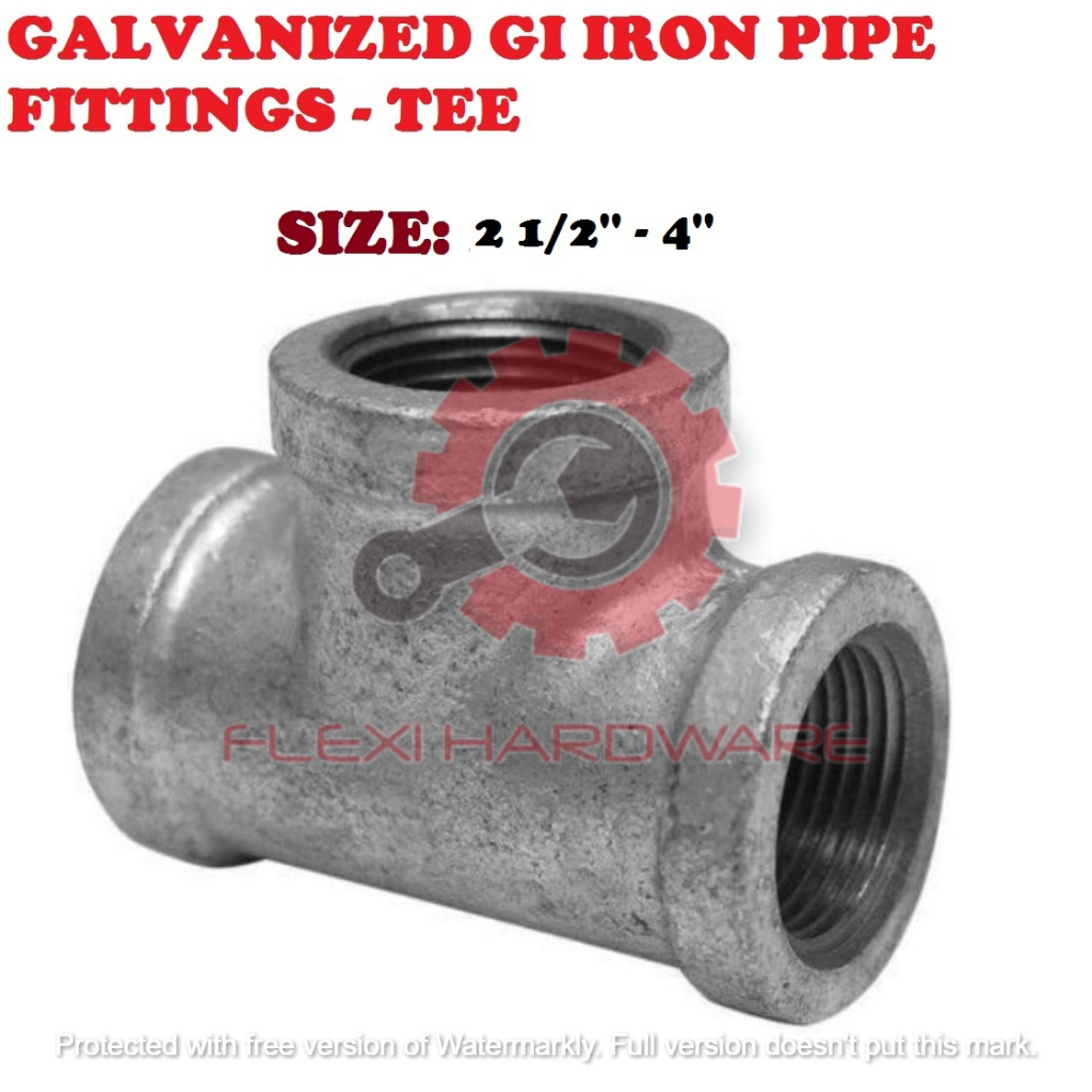 [READY STOCKS] 2 1/2" - 4" GI TEE/ GALVANISED IRON TEE PIPE/ GI FITTING ...