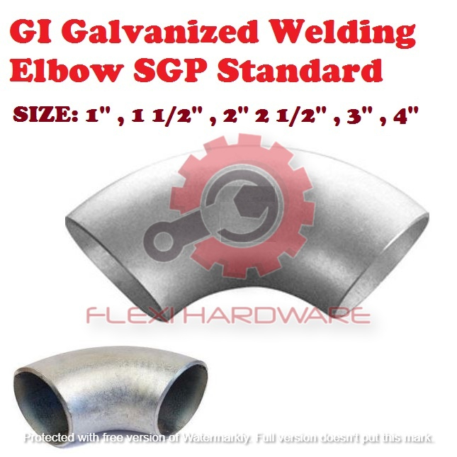 [READY STOCKS] 1'' - 4'' G.I GI GALVANIZED WELDING ELBOW BUTT WELD ...