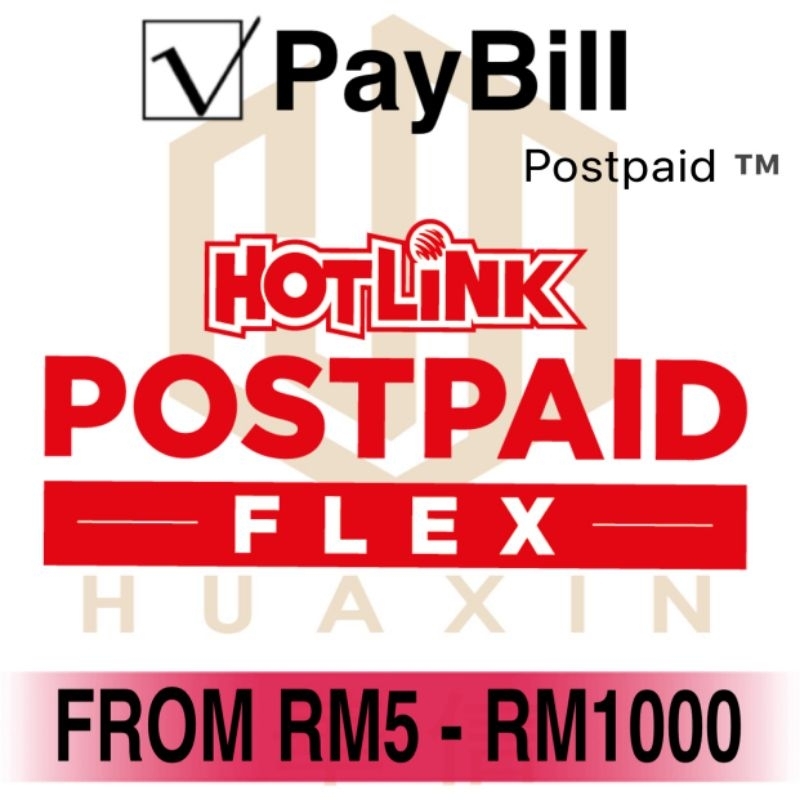 Hotlink Postpaid Flex Bill Payment (Instant Bill) | Shopee Malaysia