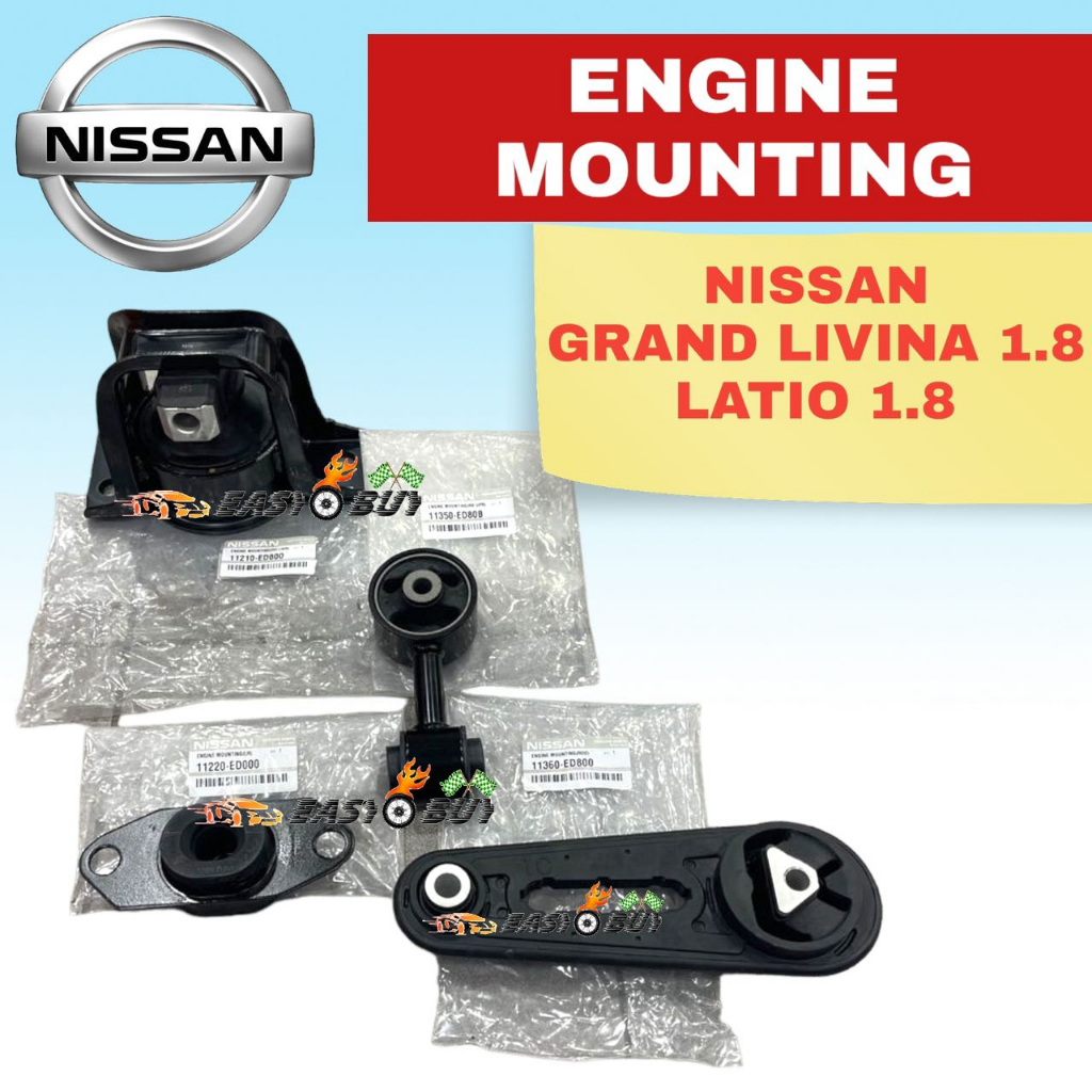 (100% ORIGINAL JAPAN) NISSAN GRAND LIVINA LATIO 1.8 ENGINE MOUNTING ...