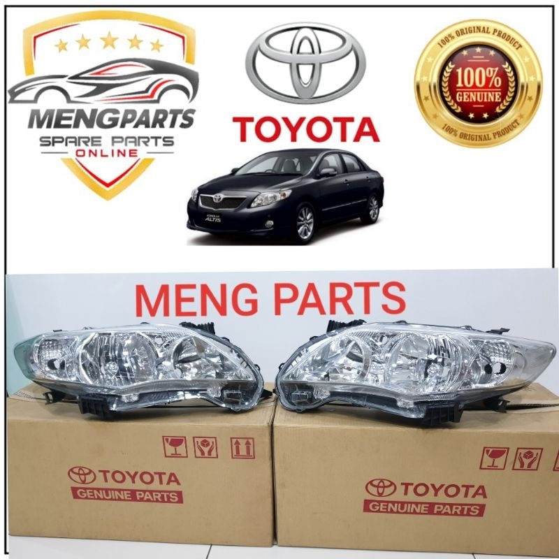 ORIGINAL TOYOTA ALTIS ZRE141 & ZRE142 2010Y-2013Y HEAD LAMP UINT RH ...