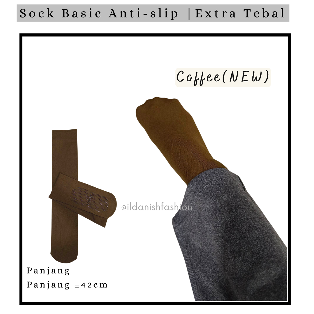 PANJANG | EXTRA TEBAL !! Stokin Cotton Anti-slip/Tapak getah |Stokin ...