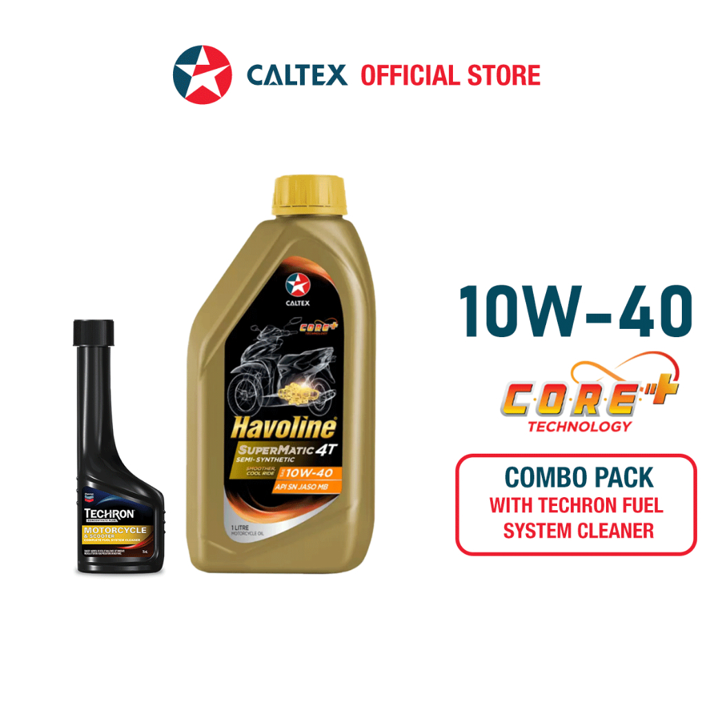 CALTEX Havoline SuperMatic 4T 10W40 SN Semi Synthetic Scooter Engine ...