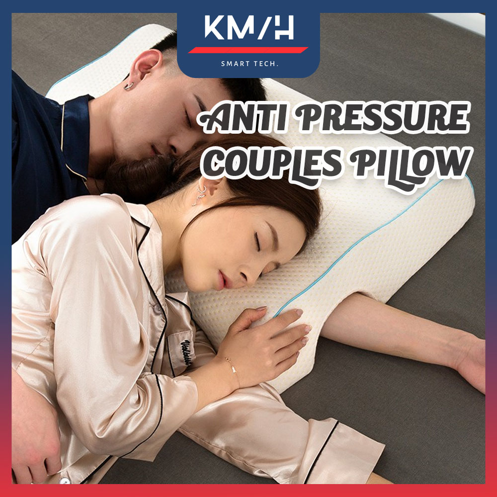 Couple Pillow With Cover Arm Support Cuddle Arched Pillow Slow Rebound Memory Foam Anti Pressure ...