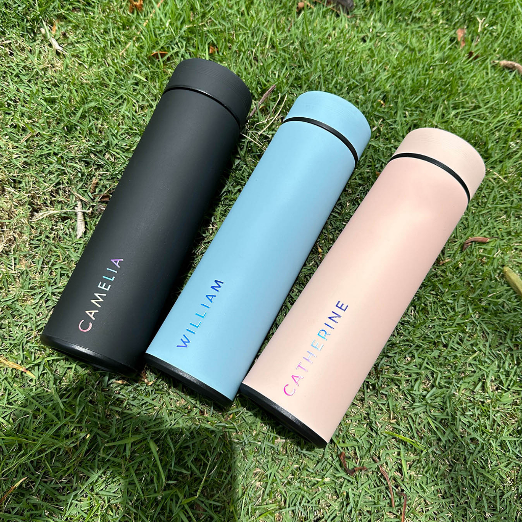 Personalized Vacuum Flask With Temperature Display(color name design ...