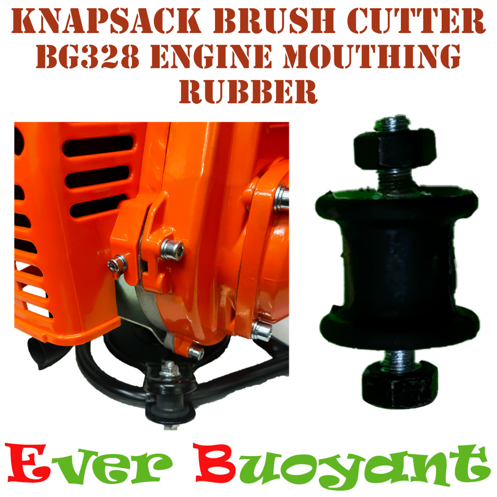 BG328 KNAPSACK BRUSH CUTTER RUBBER ENGINE MOUTHING \ PELEKAP GETAH ...