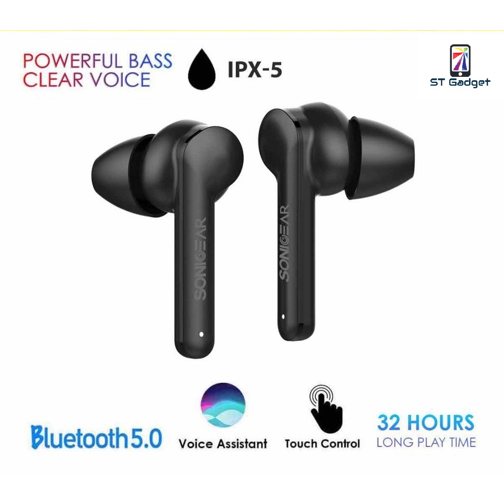 SonicGear TWS 5 Pro Wireless Stereo Earbuds | Bluetooth 5.0 | 32 Hours ...