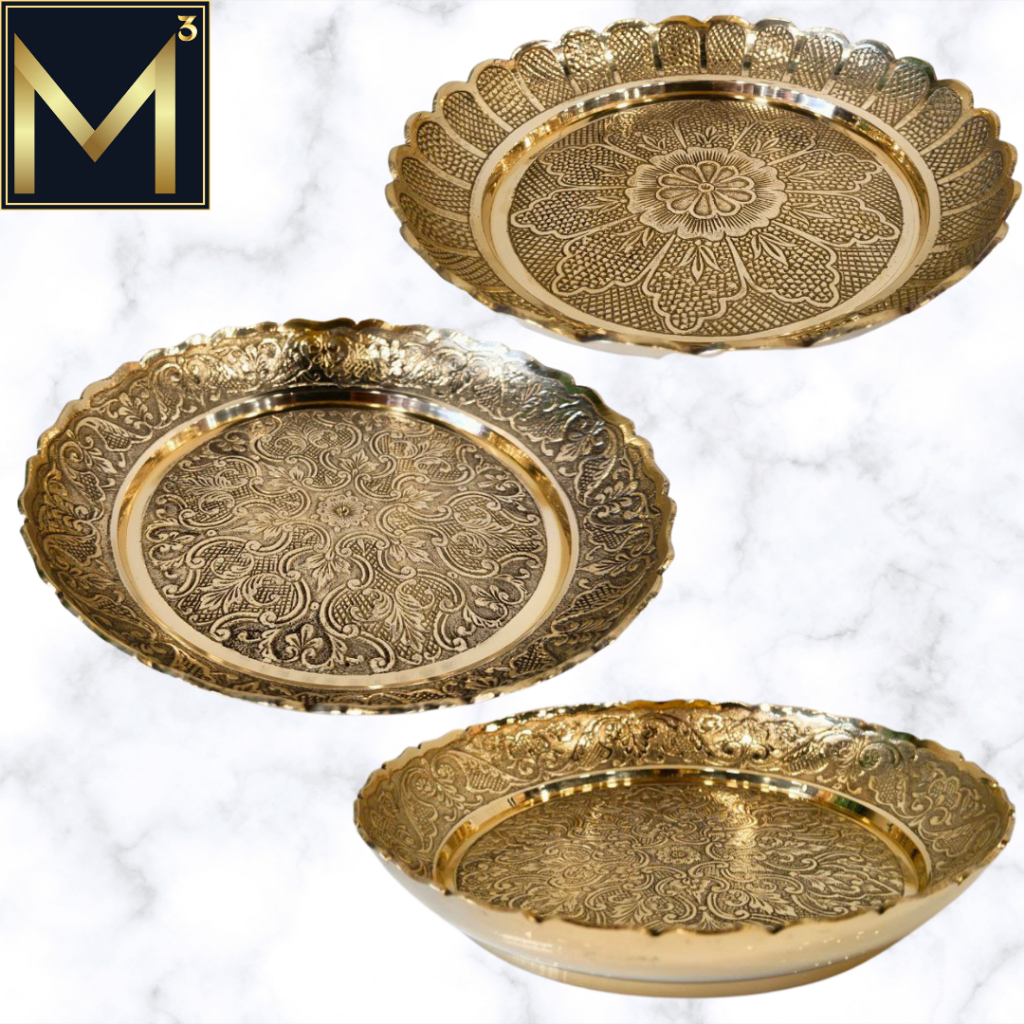 KANGOOTHAR PLATE/POOJA TATTHU/PLATE/BRASS/THAMBALAM/DECORATION | Shopee ...
