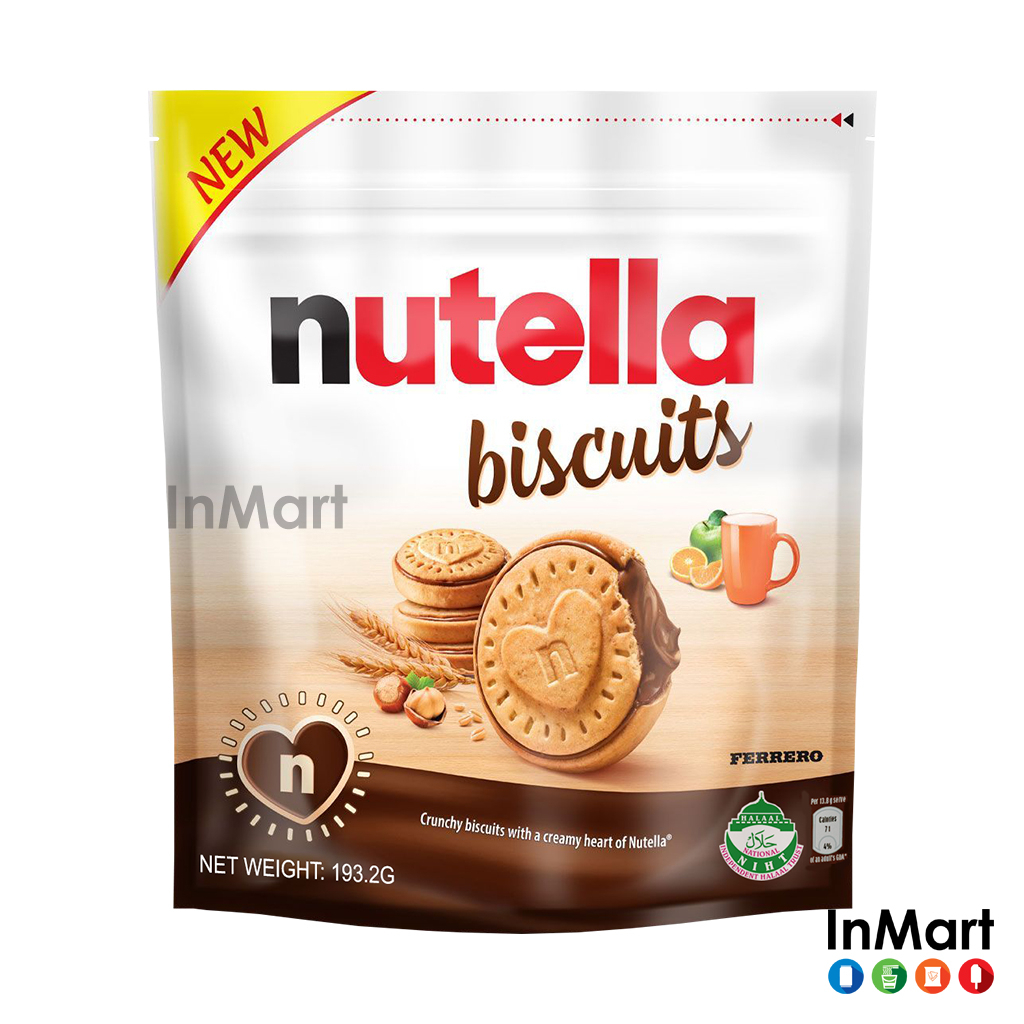 Nutella Biscuits filled with Hazelnut Spread with Cocoa 193.2g 能多益 榛子 ...