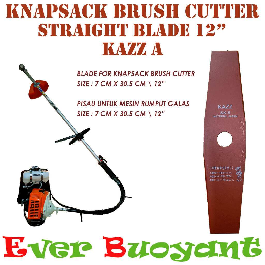 KAAZ KNAPSACK BRUSH CUTTER BLADE \ PISAU MESIN RUMPUT SANDANG KAAZ ...