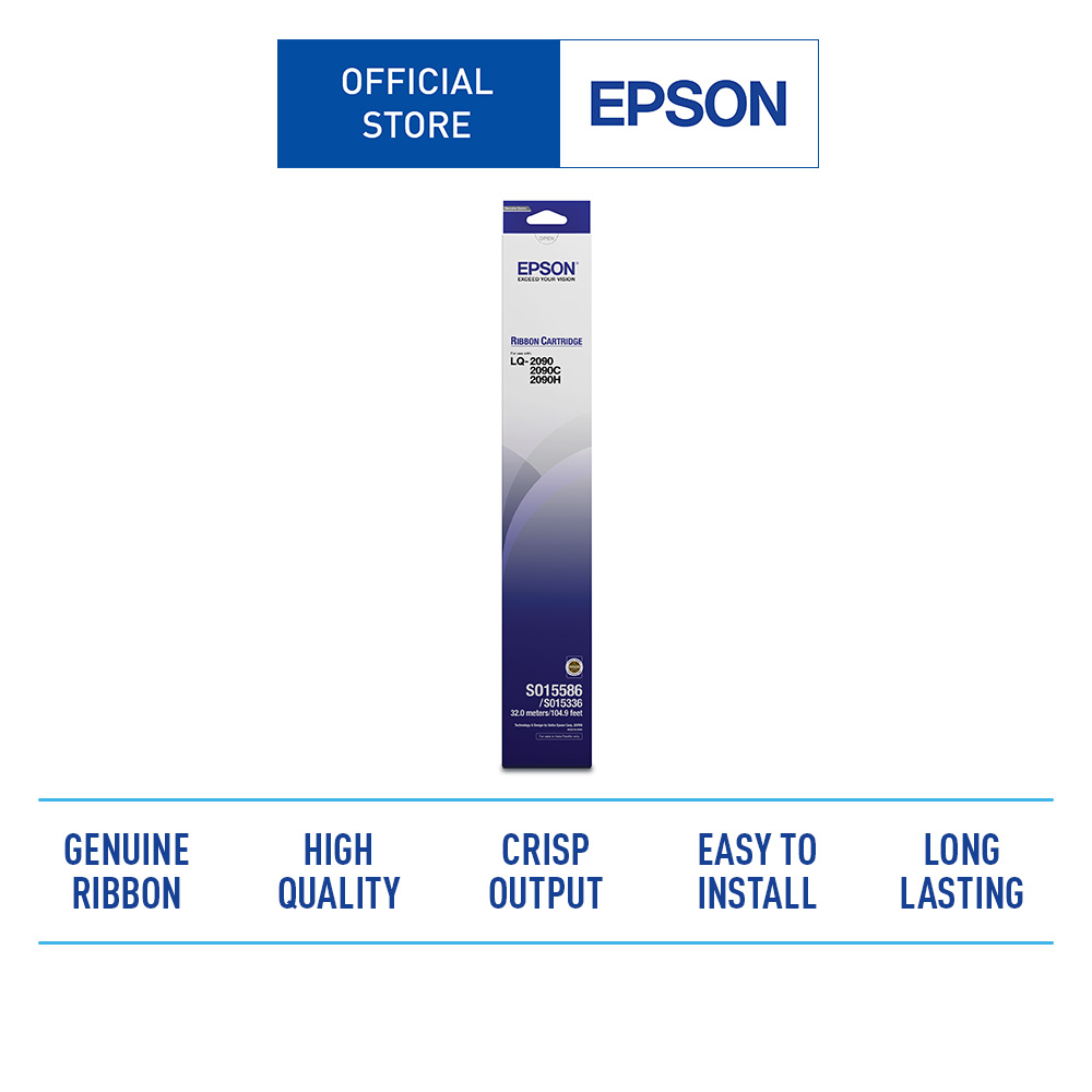 Epson LQ- 2090 / 2090II / 2090IIN Ribbon Cartridge (S015586) | Shopee ...