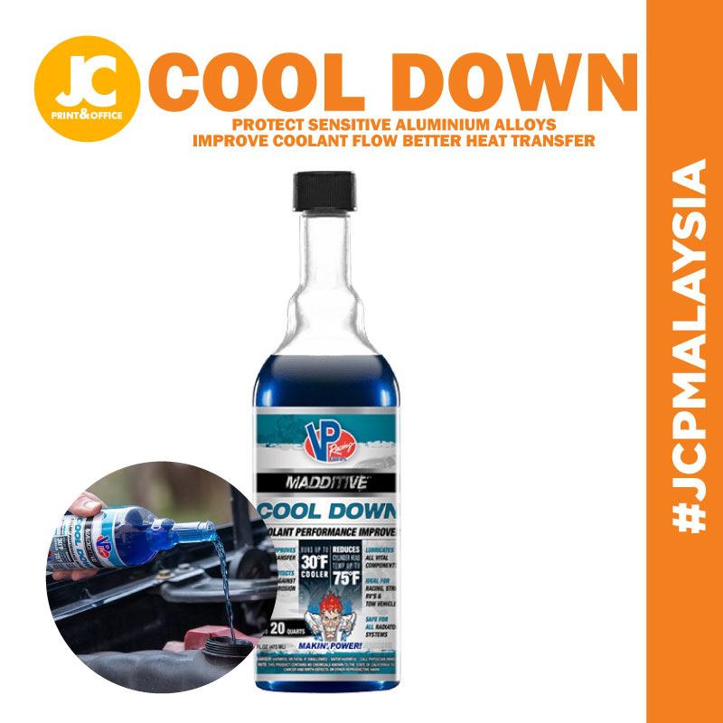 JCP VP RACING Cool Down Coolant Additive Enhancer 16oz 473ml Madditive ...
