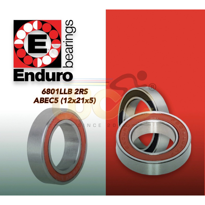 6801 2RS LLB - ABEC-5, Radial Bearing (CN Clearance) - 12mm x 21mm x ...