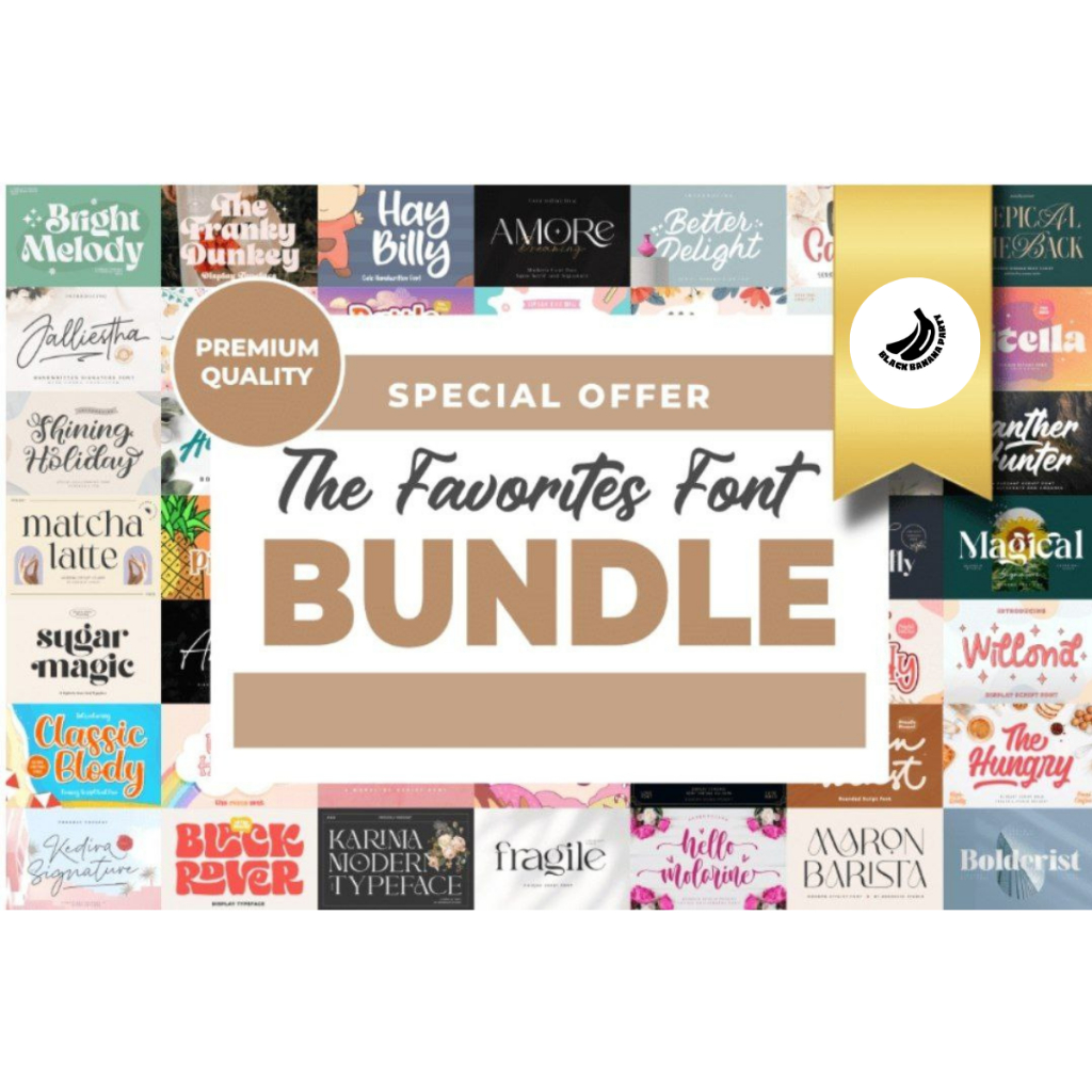 Favorite Font Bundle (30 font) | Shopee Malaysia