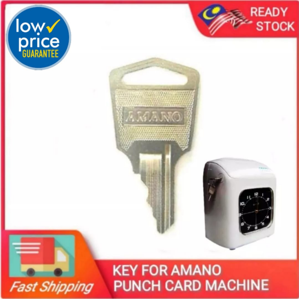AMANO EX3500 Key / Key For AMANO EX3500N Punch Card Machine * AMANO Key ...