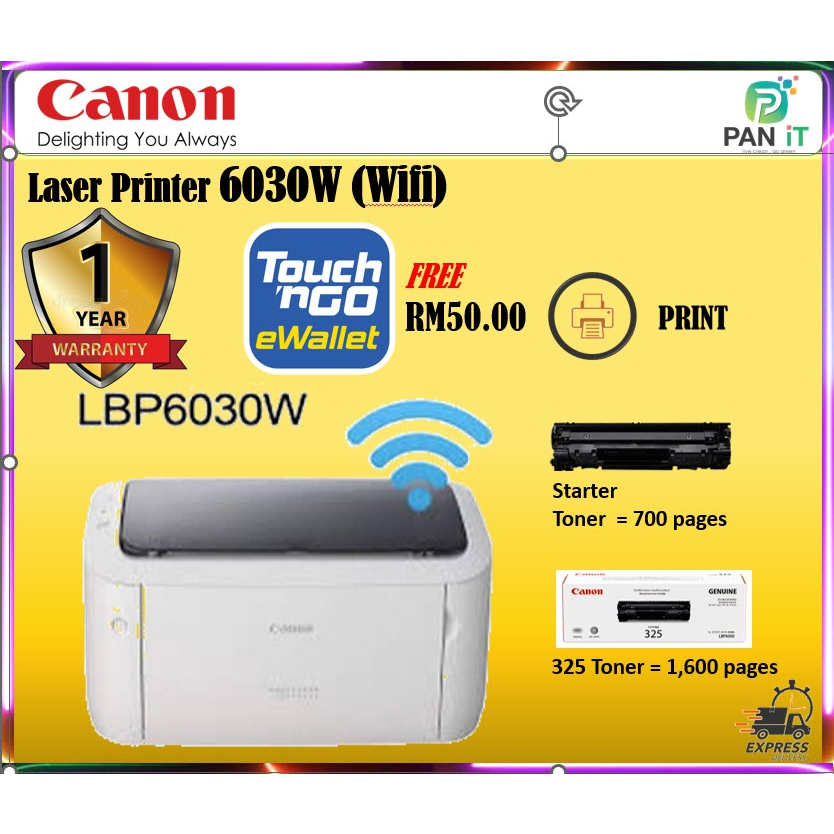 Canon LBP-6030 (Wired) / 6030W (Wifi) - Free Touch n Go RM50 | Shopee ...