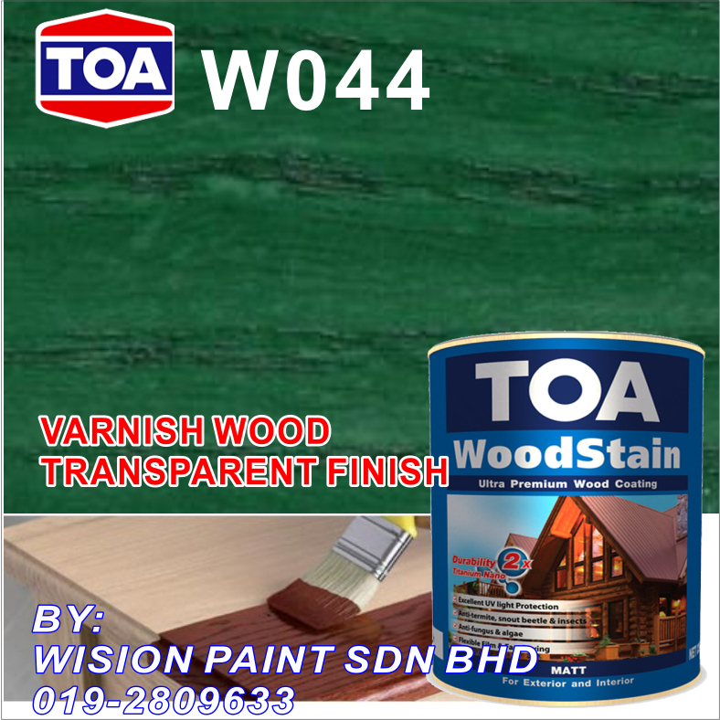 ( MATT ) TOA Woodstain Paint ( 1L ) VARNISH Interior & Exterior Wood Shellac / Kayu Dalaman ...