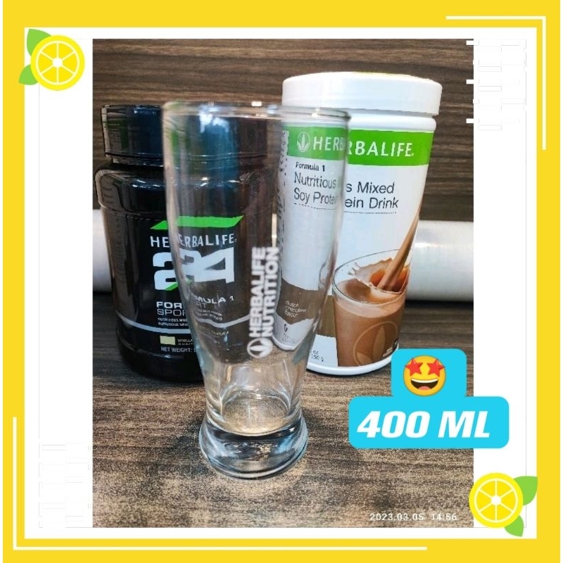 🌈🔥HBL Nutrition Glass Cup water 👉400ML Shake F1 F3🔥🌈 | Shopee Malaysia