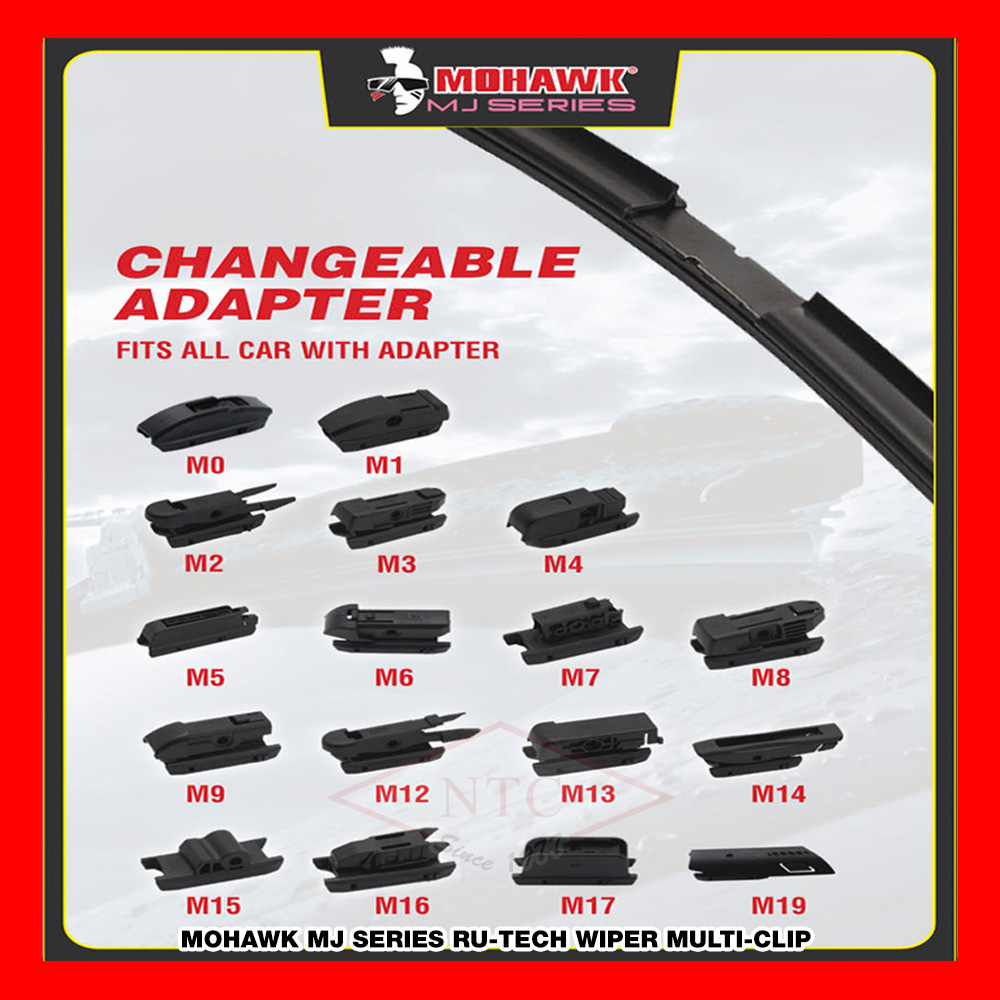 MOHAWK MJ Series RU-TECH Wiper Blade Magic Multi Clip FOR MJ Premium ...