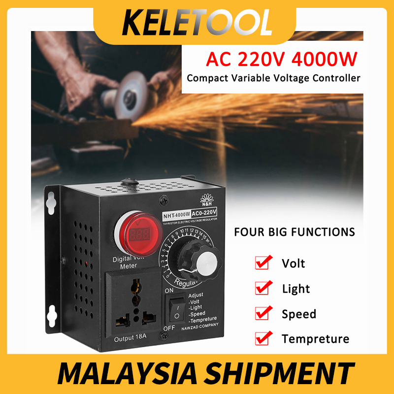 adjust voltage regulator dimmers motor speed Voltage Regulator AC 220V ...
