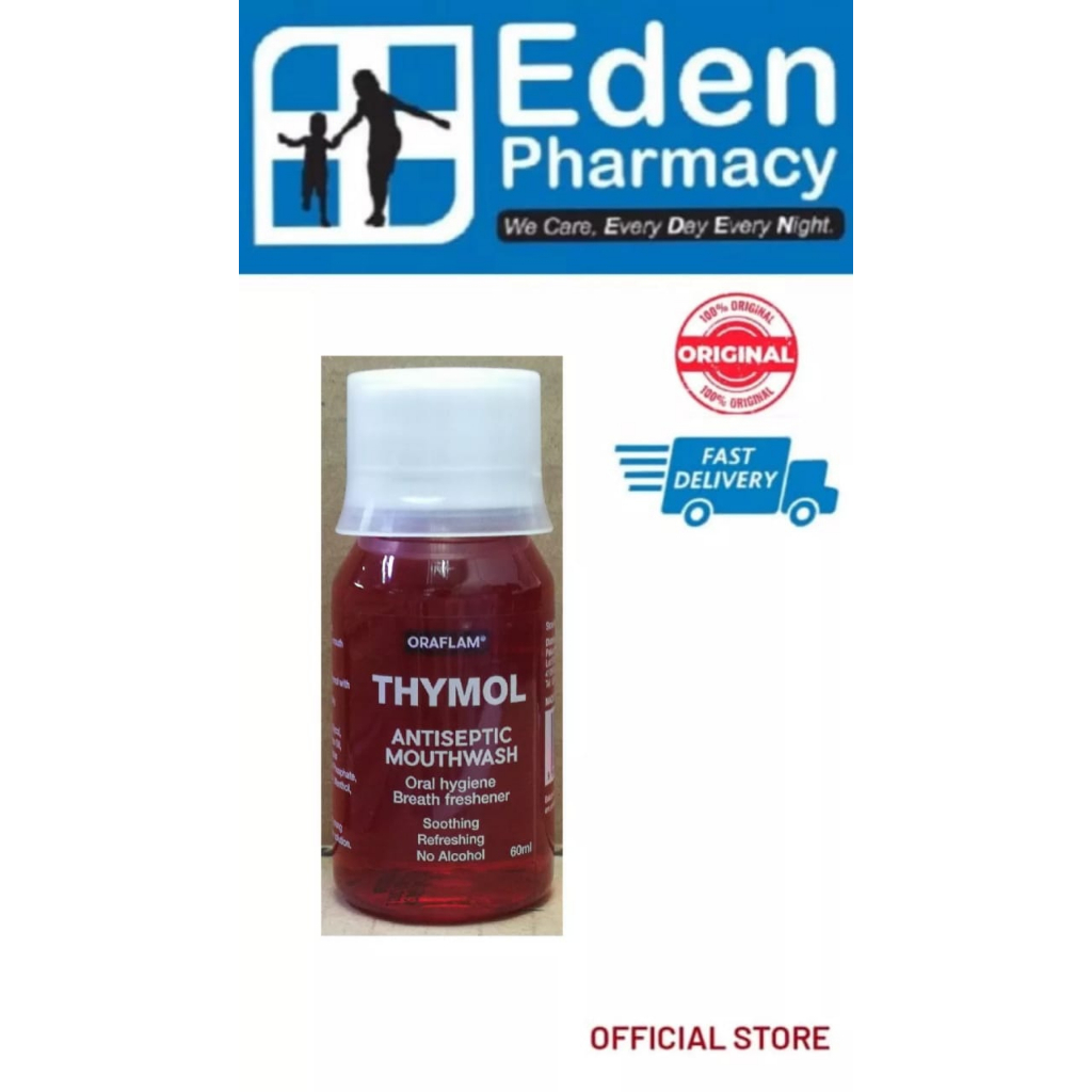 Oraflam Thymol Antiseptic Mouthwash ( 60ml ) | Shopee Malaysia