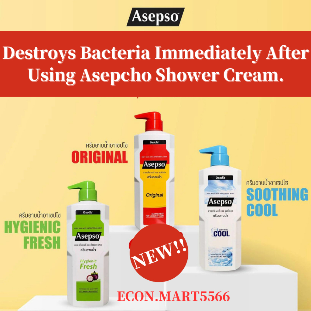 Asepso Body Wash, Asepso Shower Cream 3 Formulas (500ml) | Shopee Malaysia