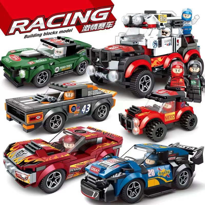 F1 Racing Series Race Sports Car Vehicle Buliding Blocks Bricks Toys ...