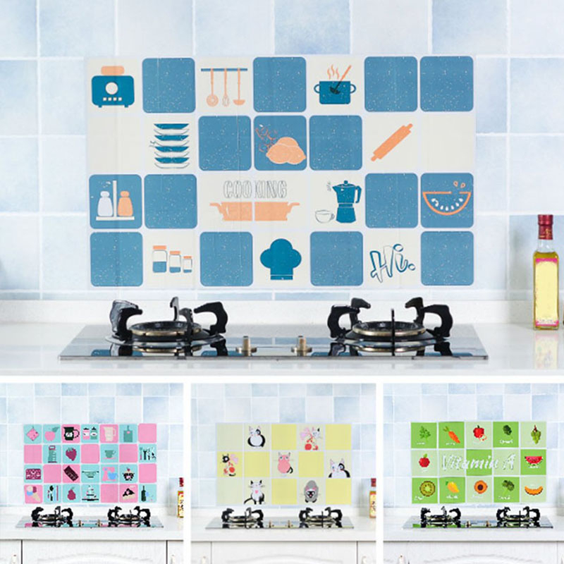ELAK DINDING KOTOR! Kitchen Wallpaper Sticker Waterproof Sticker Dapu ...