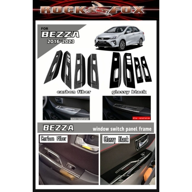 Perodua Bezza 2016 - 2023 Window Switch Frame Panel Cover - Glossy ...