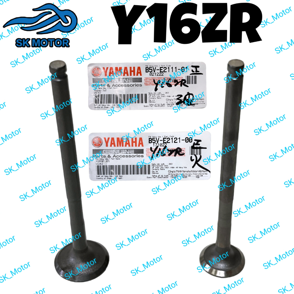 Yamaha Y16ZR Y16 Original Valve Intake Exhaust In Ex Minyak Api Getah ...