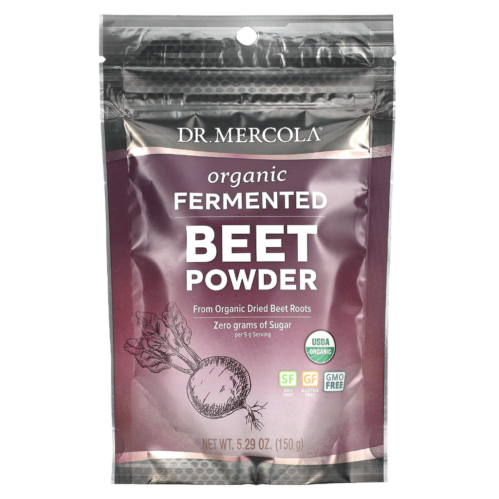 Dr. Mercola, Organic Fermented Beet Powder, 5.29 oz (150 g) | Shopee ...