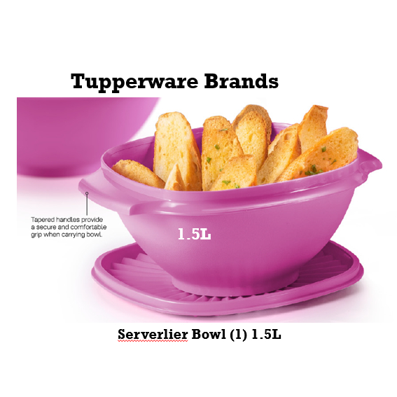 Tupperware Servelier Bowl (1pc) 1.5L OR (3pcs) | Shopee Malaysia