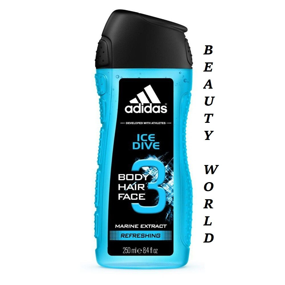 Adidas_ 3in1 Pro Vitamin B5 Active Start Shower Gel , Shampoo + Face ...